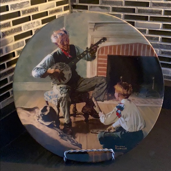 Knowles | Accents | Norman Rockwell The Banjo Player Plate | Poshmark